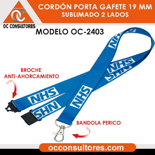 Cordones Para Gafetes Personalizados a color- Para Credenciales